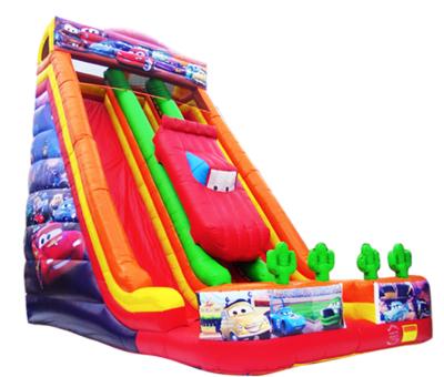 中国 レーシングカー 子供 遊園地 膨らませられる大きなスライド レンタル 販売のため