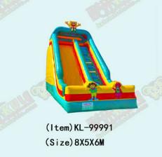 China SpongeBob Kids Fun Park Opblaasbare glijbaan voor kinderen Te koop
