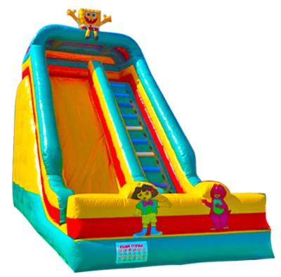 China SpongeBob Kids Fun Park Opblaasbare glijbaan voor kinderen Te koop