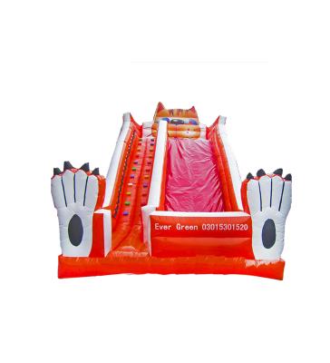 China Kinderen pretpark opblaasbare garfiled katten glijbaan te huur Te koop
