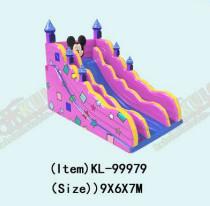 Cina Parco giochi per bambini Miki Mouse gonfiabile Slide rosa Per noleggio in vendita