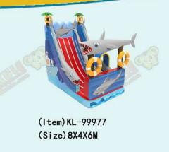 Cina Parco giochi per bambini Slide gonfiabile per bambini per lo squalo in vendita