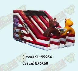 China Happy Joy Factory Kids Double Lane Slip And Slide For Rentals for sale