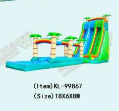 China Slide inflável vibrante e colorido para crianças à venda