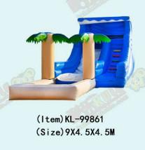 중국 활기차고 다채로운 어린이용 부풀이 슬라이드 흥미 진진한 슬라이딩 경험 판매용