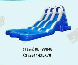 중국 활기차고 다채로운 어린이용 부풀이 슬라이드 흥미 진진한 슬라이딩 경험 판매용