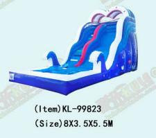 Quality Aldult Outdoor Rental Inflatable Large Water Slides With Bouncy for sale