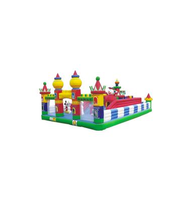 China Children Fun Park Large Inflatable Castle Jumping Sliding for sale