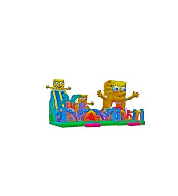 Cina Parco giochi per bambini gonfiabile SpongeBob Slide Parco giochi colorato in vendita
