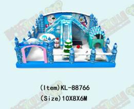 China Parque infantil inflável com dois salto de escorrega à venda