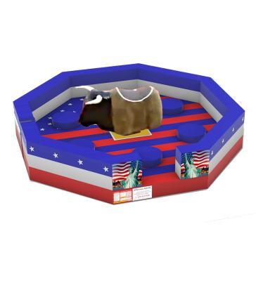 Cina Arena gonfiabile patriottica con toro meccanico a stelle e strisce in vendita