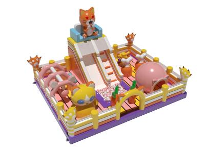 중국 반짝이는 점프 펌플 캐슬 핑크 노란색 판매용