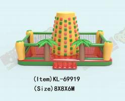 Quality Inflatable Rock Climbing: A Fun Outdoor Adventure Playground Tropical Palm Trees for sale
