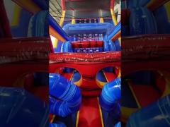 large size adult toxic inflatable obstacle course commercial