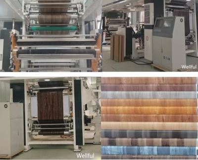 China Wooden Printing PVC Decorative Film For Flooring Decor layer for sale