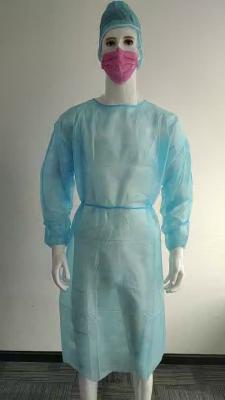 China S&J PP Non-woven Disposable 15g Lightweight Visitor Gown CE Far Infrared Disposable Medical Isolation Gown for sale