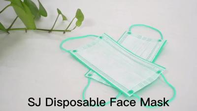 China S&J En14683 Type IIR Disposable Non-woven 3ply Dental Medical Face Mask for sale