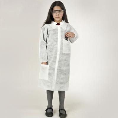 China OEM white kids adult cheap disposable lab coat SMS anti static mmedical dental disposable lab coats for sale