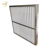 China G4 Aluminum Frame Air Conditioner Pleated Panel Filter 0.5micro for sale