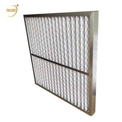 China Il condizionatore d'aria di alluminio della struttura G4 ha pieghettato il filtro 0.5micro dal pannello for sale