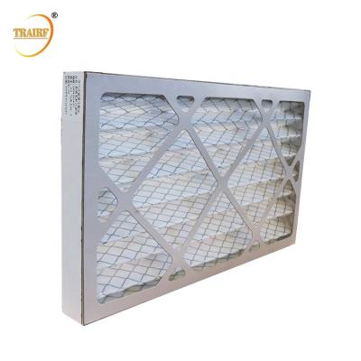 Cina Filtro dell'aria piegante industriale G3/G4 del pannello della struttura del cartone UL900 in vendita