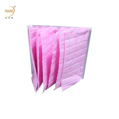 Cina F8 Efficienza filtro d'aria tascabile nuovo filtro d'aria tascabile HVAC in tessuto non tessuto composito in vendita
