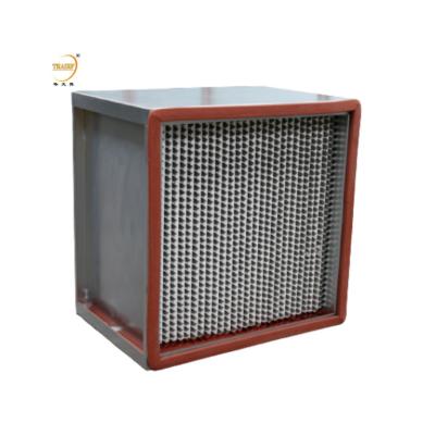 Cina Filtri Hepa ad alta temperatura Filtro aria H14 con filtro Hepa per la stanza pulita in vendita