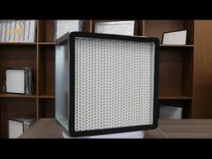H13 H14 Aluminium Foil Paper Separator Industrial Deep Pleat HEPA Filter Box For Laboratory