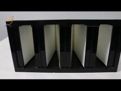 ABS Plastic Frame 0.5 Micron V Bank Filter For HVAC System