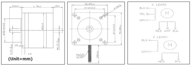 nema 23 mounting dimensions
