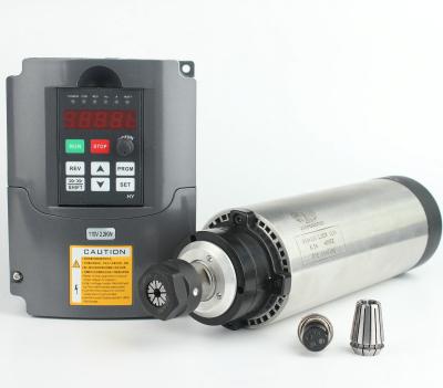 中国 2.2kw スピンドルエアクーリングキット ER25 VFD付きフレッシングスピンドルモーター 販売のため