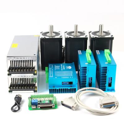 Cina 3kit alimentazione elettrica di CNC dell'azionamento del servo dell'ibrido 86 del motore passo a passo 86hsn115 Mach3 del ciclo chiuso del NEMA 34 in vendita