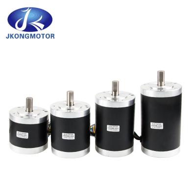 Cina Jkongmotor 3 fase 50W 100W 200W 300W 400W 12V 24V 36V Dc motore senza spazzole motore senza spazzole motore Bldc motore con codificatore in vendita