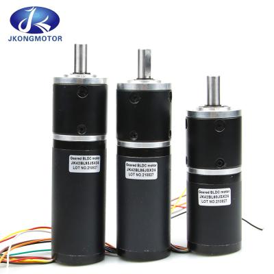 Cina Jkongmotor 3 fase 50W 100W 200W 300W 400W 12V 24V 36V Dc motore senza spazzole motore senza spazzole motore Bldc motore con codificatore in vendita