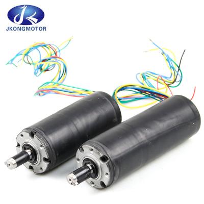 Cina Jkongmotor 3 fase 50W 100W 200W 300W 400W 12V 24V 36V Dc motore senza spazzole motore senza spazzole motore Bldc motore con codificatore in vendita