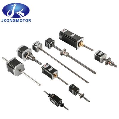Китай Jkongmotor OEM ODM Хорошая цена Nema 8 11 14 16 17 23 24 34 Не захваченный Не захваченный Низкая скорость электрический боковой линейный приводной механизм шаговый мотор продается