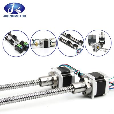 Китай Jkongmotor шаровой винтовой двигатель 2.8A 23HS10028-SFU1204 винт 300 мм Nema23 шаговой двигатель для CNC червя линейного руководства шарового винтового двигателя продается
