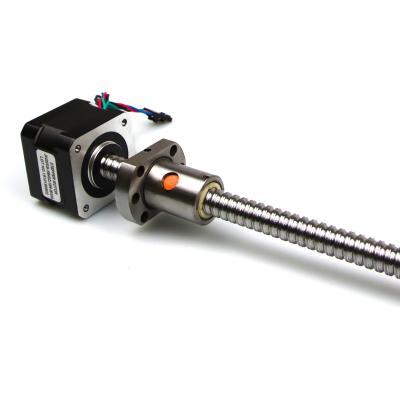 China Jkongmotor Ball Screw Motor 2.8A 23HS10028-SFU1204 Schroef 300mm Nema23 Stapelmotor voor CNC Worm Linear Guide Ball Screw Motor Te koop