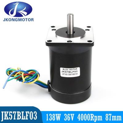 Cina ISO9001 0.33Nm 138w 3 motore quadrato di CC di fase 57mm con il sensore del corridoio in vendita