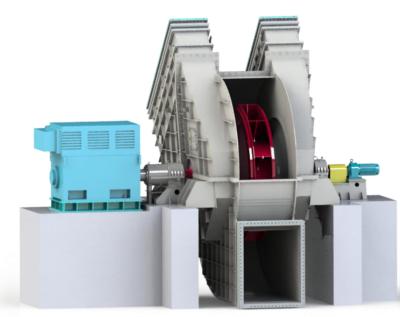 China Main exhaust fan of ore powder sintering system in metallurgical industry for sale