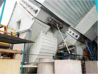 China Glass production line equipped with induced draft fan for sale