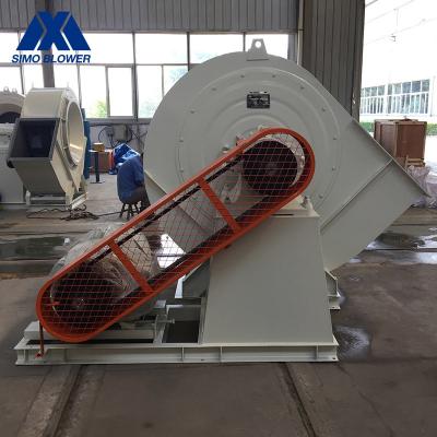 China V-Belt Driven High Temperature Material Handling Blower Centrifugal Fan for sale
