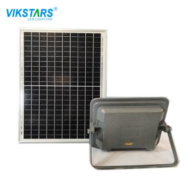 China 7500-8000k Solar Powered LED Flood Lights Outdoor With Light Sensor For Park Lighting for sale