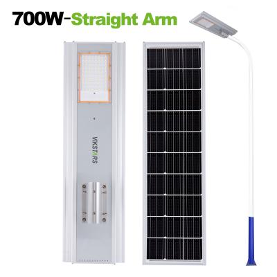 Cina 500W 700W Lampade solari integrate All In One Lampade solari in alluminio per la strada principale in vendita