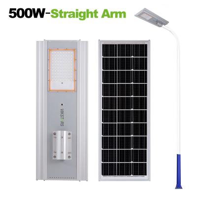 Cina 500W 700W Lampade solari integrate All In One Lampade solari in alluminio per la strada principale in vendita