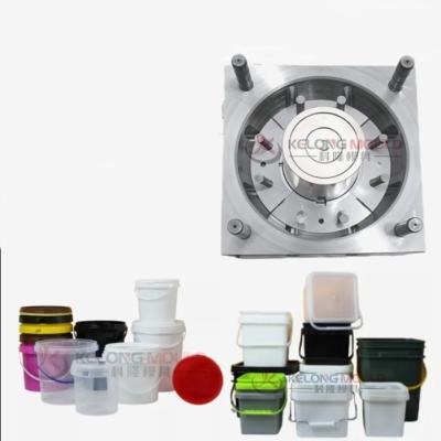 China 4L 10L 20L Round Plastic Pail Mould PP Paint Bucket Injection Mould for sale
