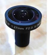 China 1.27mm fisheye lens, 1/2.5 wide angle lens 5.0MP for sale