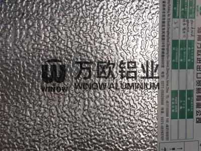China Heat Resisting Aluminium Embossed Sheet 0.3-1.5mm Thickness With Long Service Life for sale