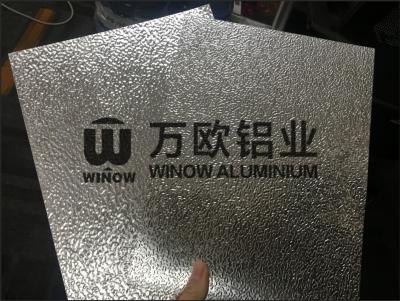 China Stucco 3003 Aluminium Embossed Sheet Customized Length 0.28mm-1.5mm Thickness for sale