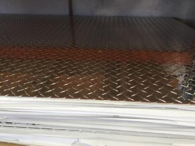 China 4*8 Inches Anti Slip Aluminium Diamond Plate 3003 H22 For Trailer Floor for sale